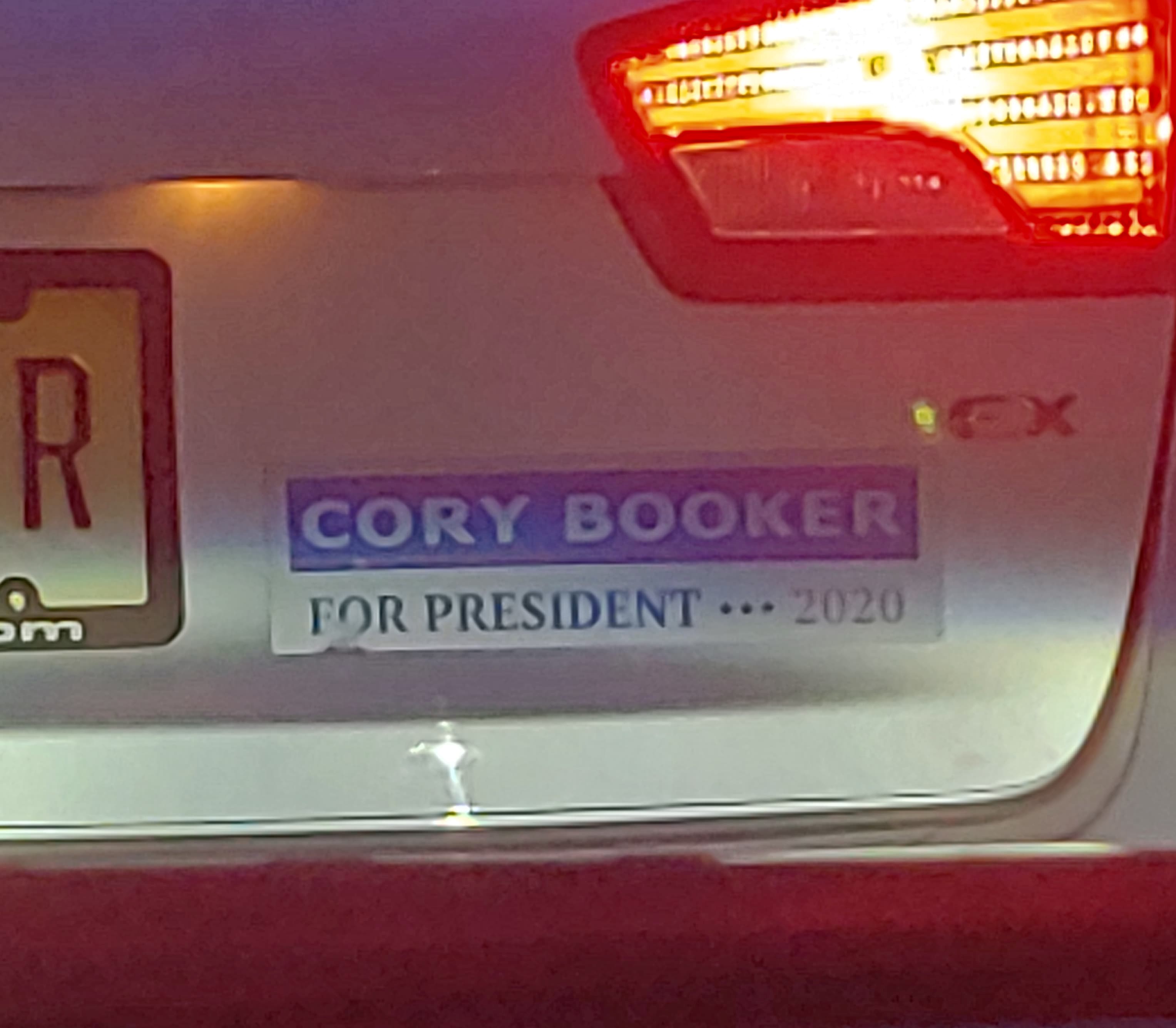 Spied: Booker 2020 Bumper Sticker - Insider NJ