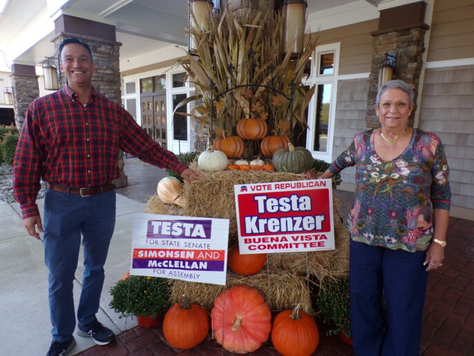 Testa and Testa: Buttressed by the Same Values, Mother and Son Run for ...