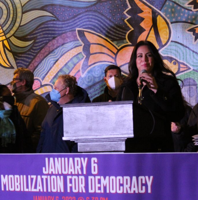 Throngs Brave the Cold to Stand up for Democracy - Insider NJ