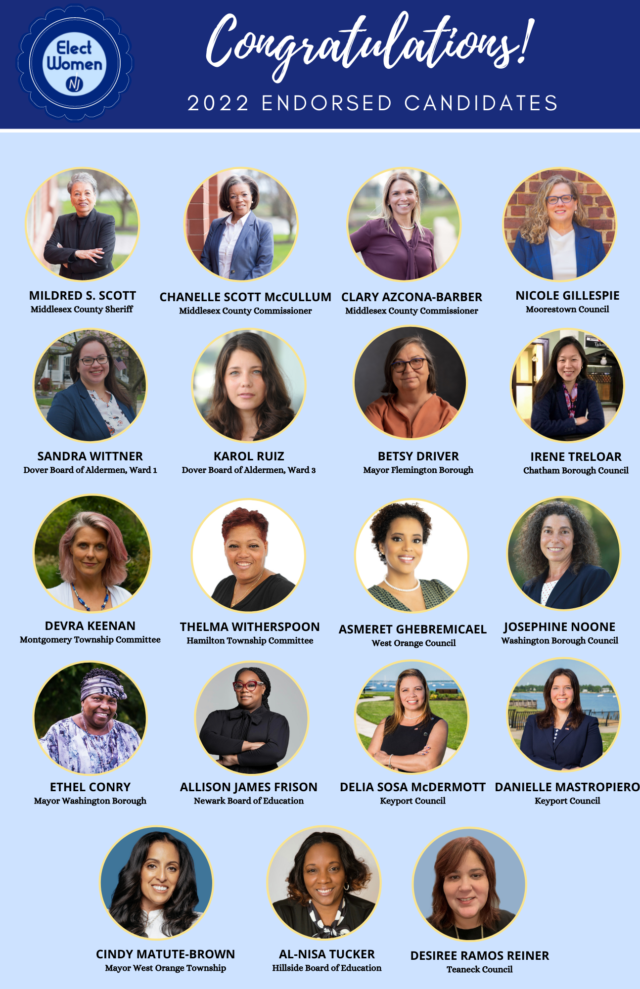 Elect Women NJ Announces 2022 Endorsements and First Annual Gala to ...