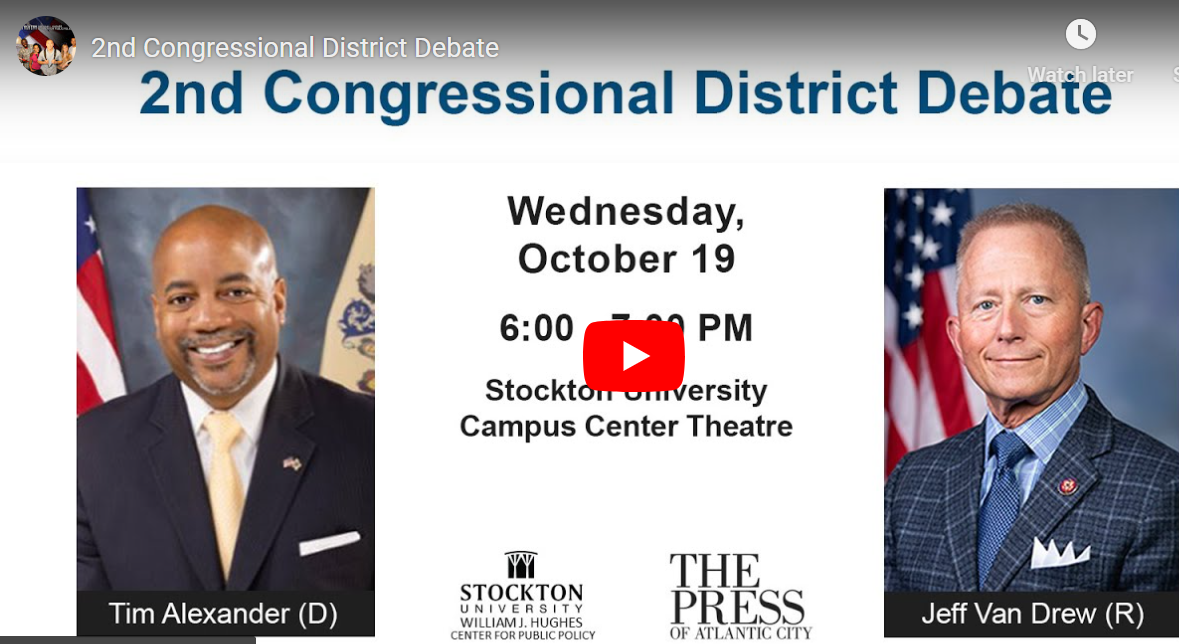 Live Stream: CD-2 debate Sponsored by the William J. Hughes Center ...