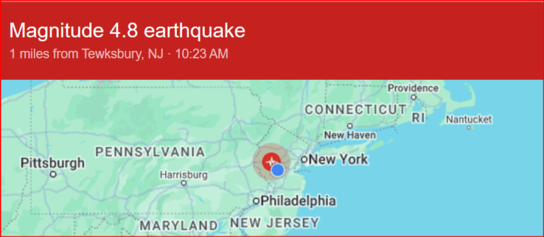 New Jersey Rocked by an Earthquake - Insider NJ