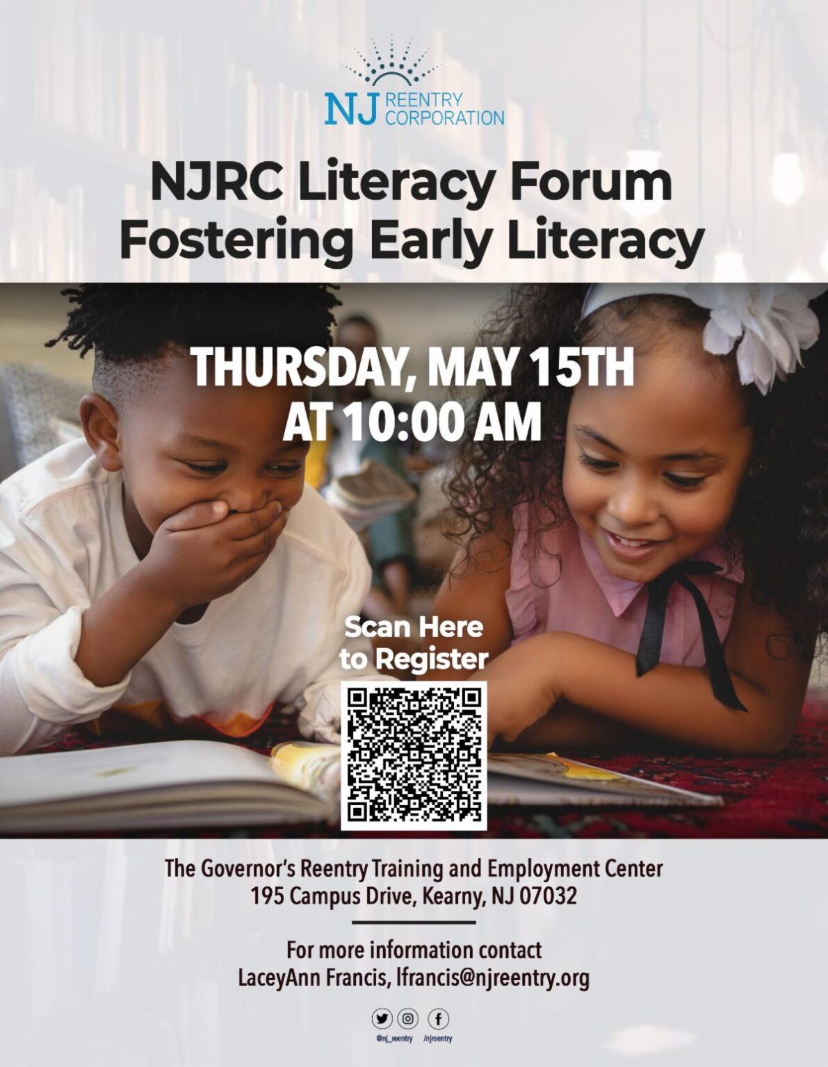 New Jersey Reentry Corporation to Host Literacy Forum & Training On ...