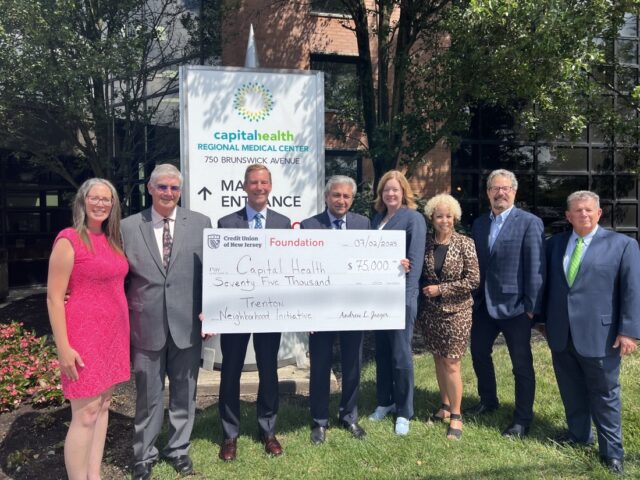 Credit Union of New Jersey Awards $75,000 Grant to Capital Health in ...