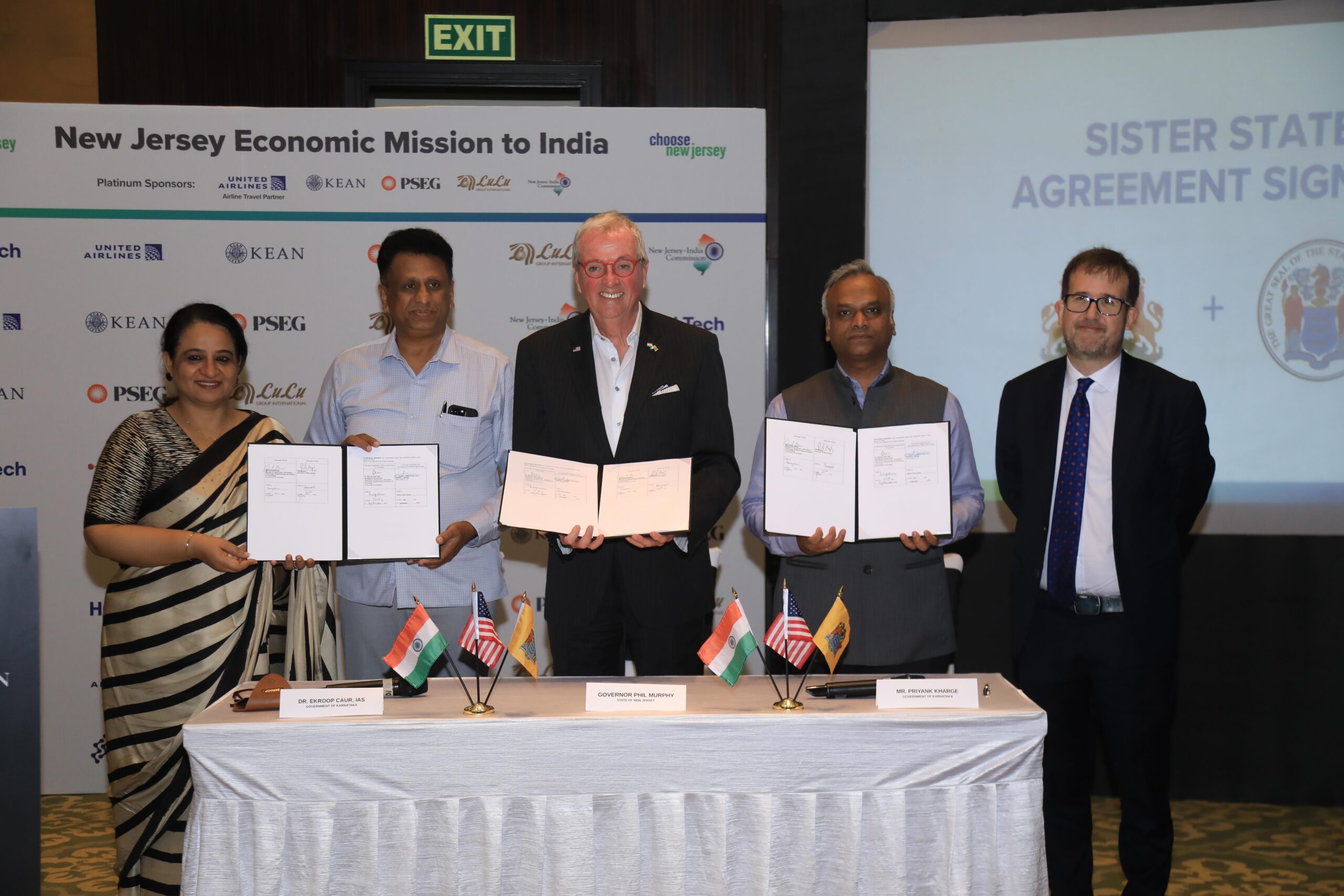 New Jersey Signs Sister State MOU with Karnataka: Strengthening Global ...