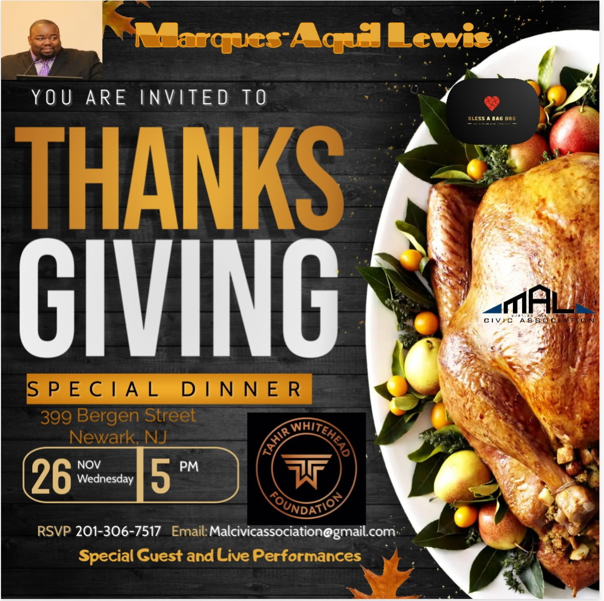 The Marques-Aquill Lewis Civic Association will host a Community ...